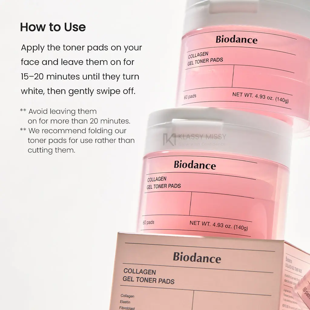 Biodance Collagen Gel Toner Pads 60 pads 140g