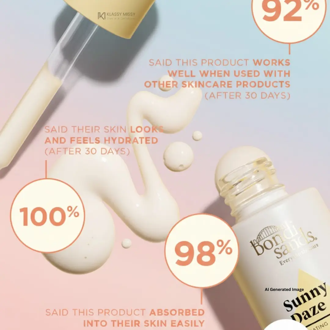Bondi Sands Sunny Daze Hydrating SPF 50+ Face Fluid Drops 30ml