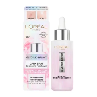 L’Oréal Paris Glycolic Bright DARK SPOT Brightening Face Se…