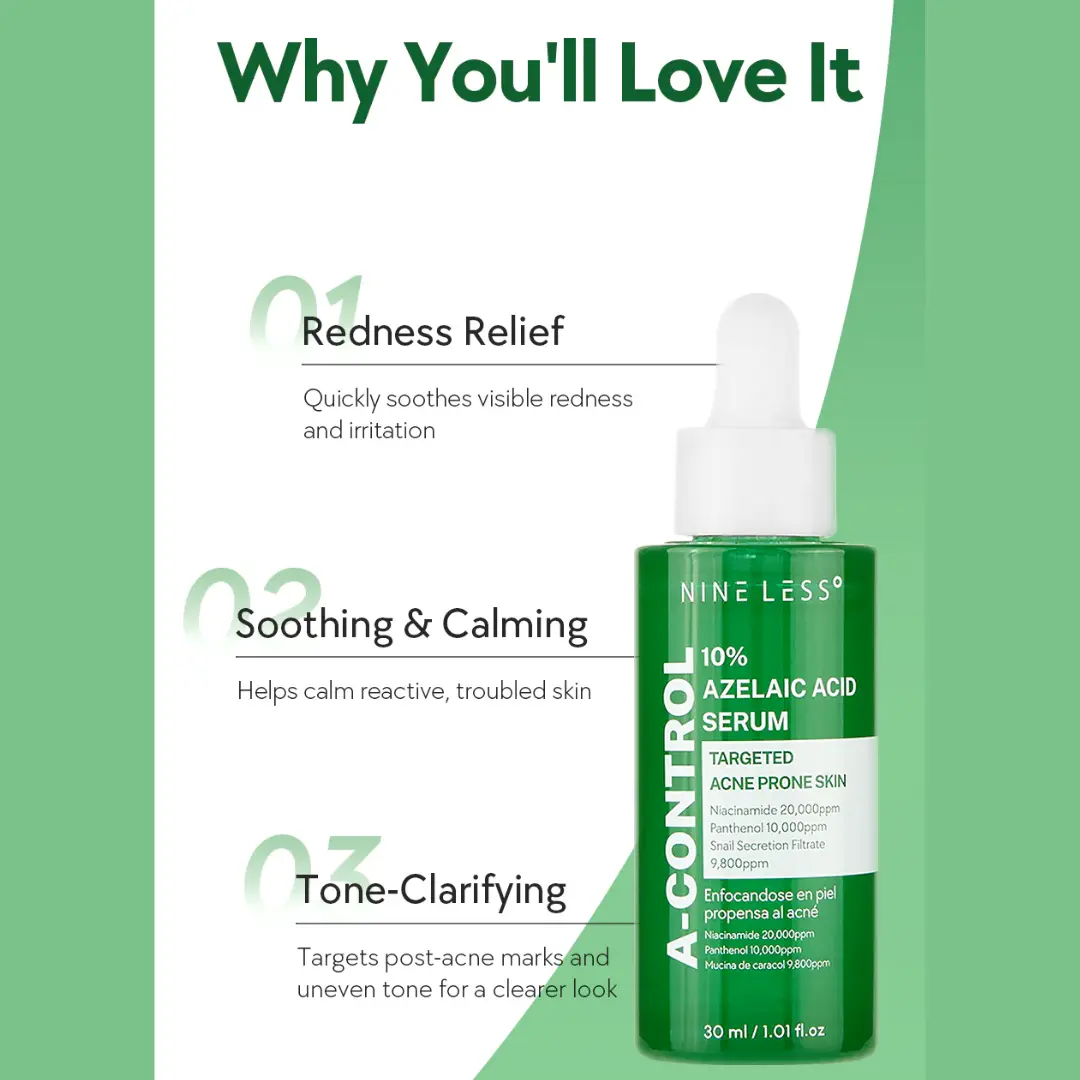 NINELESS A Control 10% Azelaic Acid Serum 30ml