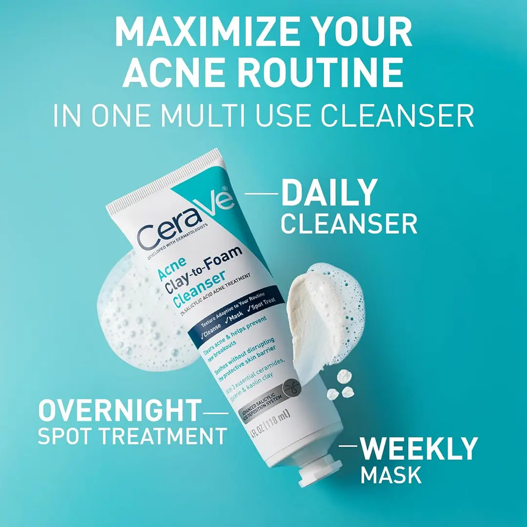 CeraVe Acne Clay to Foam Cleanser 118ml