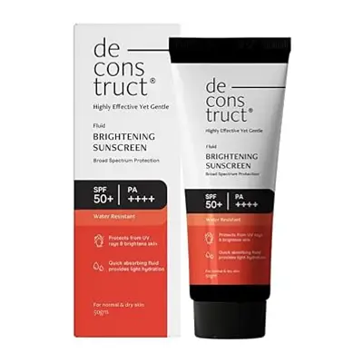 Deconstruct Fluid Brightening Sunscreen with spf 50+ PA++++…