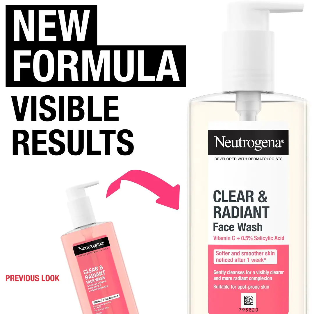 Neutrogena Clear & Radiant Face Wash with Vitamin C - 200ml