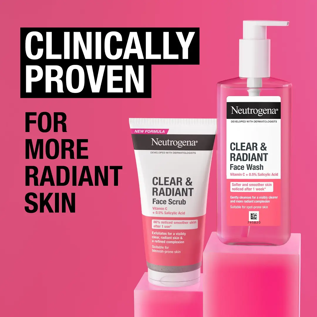 Neutrogena Clear & Radiant Face Wash with Vitamin C - 200ml