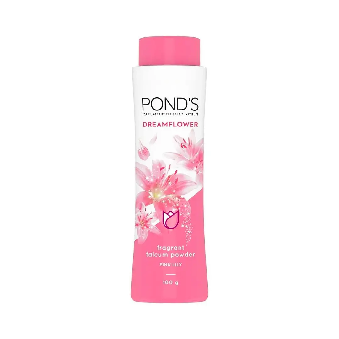 Pond's Dreamflower Fragrant Talcum Powder Pink Lily 100g