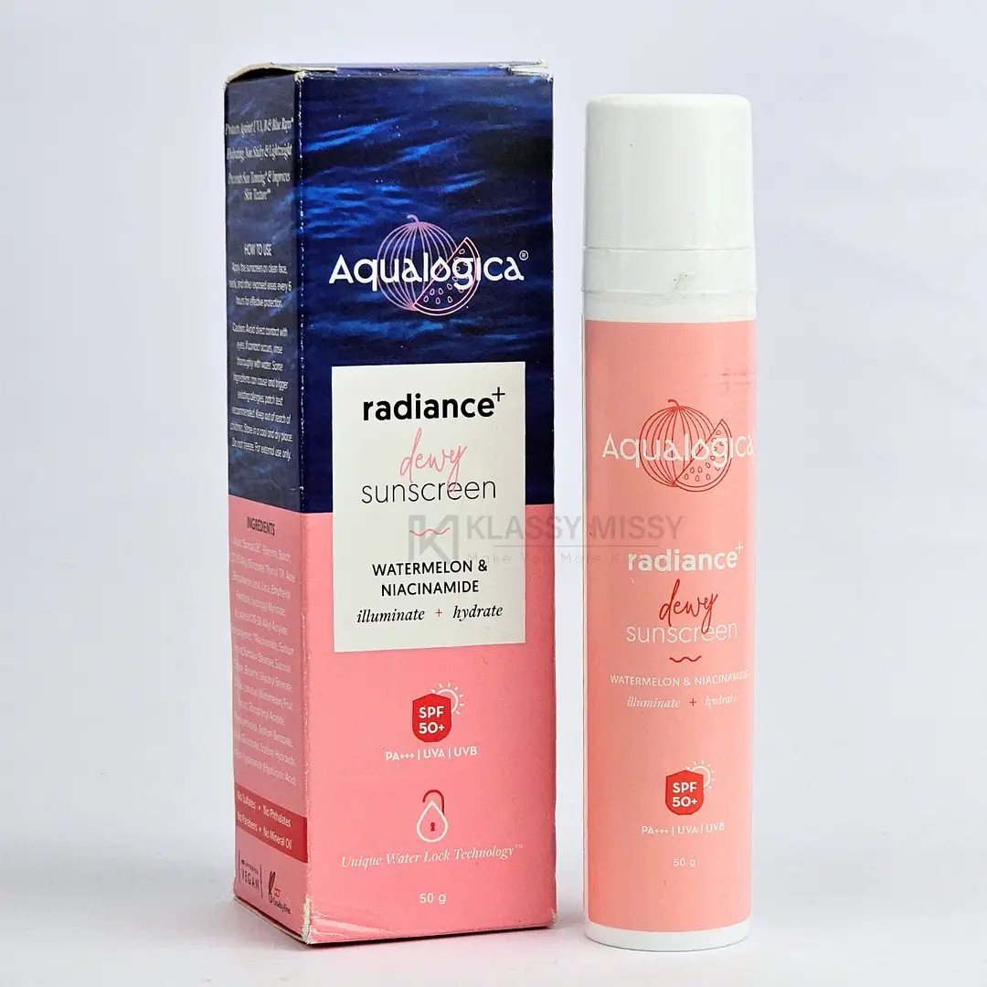 Aqualogica Radiance+ Dewy Sunscreen SPF50+ PA+++ 50g