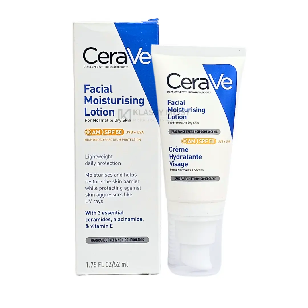 CeraVe AM Facial Moisturising Lotion SPF50 52ml