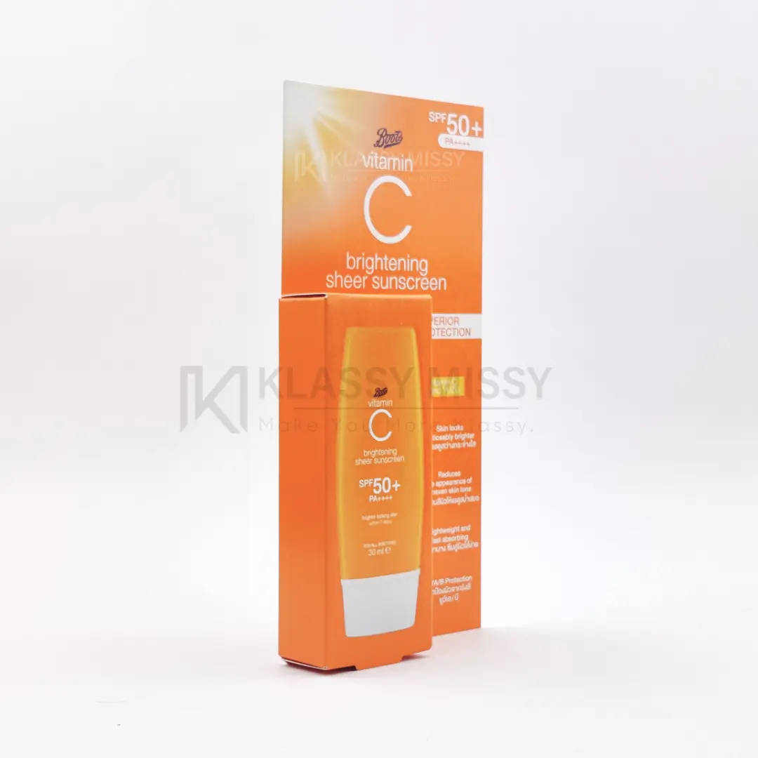 Boots Vitamin C Brightening Sheer Sunscreen SPF50+ PA+ 30ml