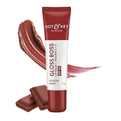 DOT & KEY Gloss Boss Vitamin C+E Tinted Lip Balm: Cocoa Min…