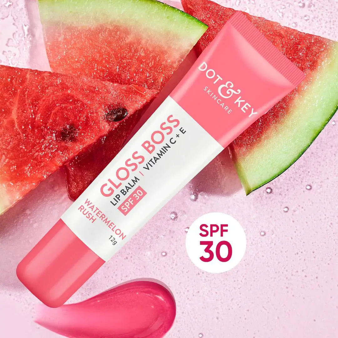 Dot & Key Gloss Boss Vitamin C + E Lip Balm with SPF 30+ 12g Watermelon ...