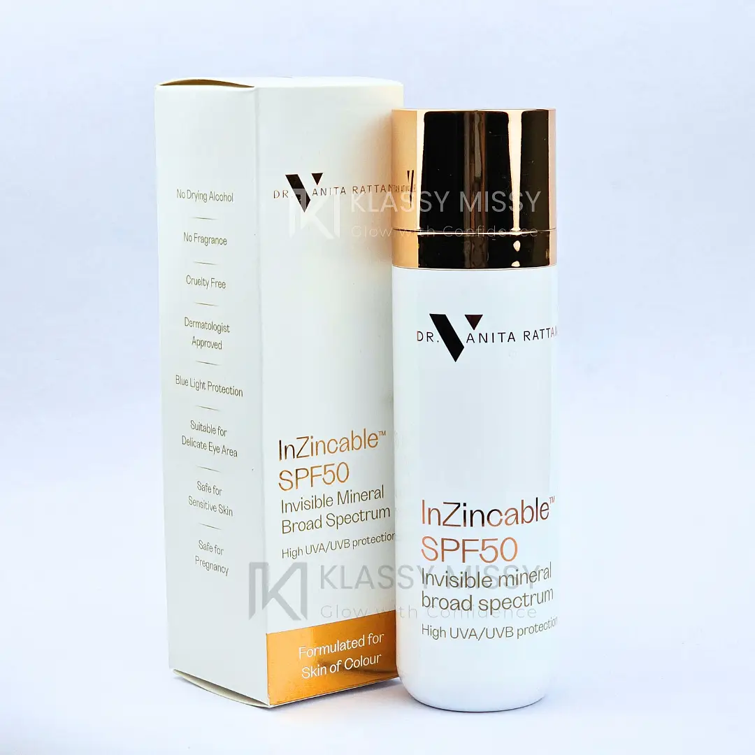 Dr.V InZincable Invisible Mineral Broad Spectrum SPF50 50ml