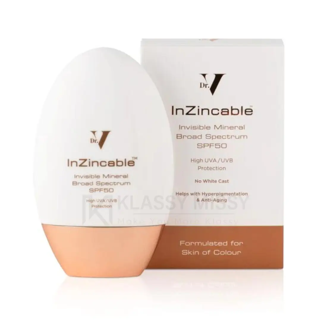 Dr.V InZincable Invisible Mineral Broad Spectrum SPF50 50ml