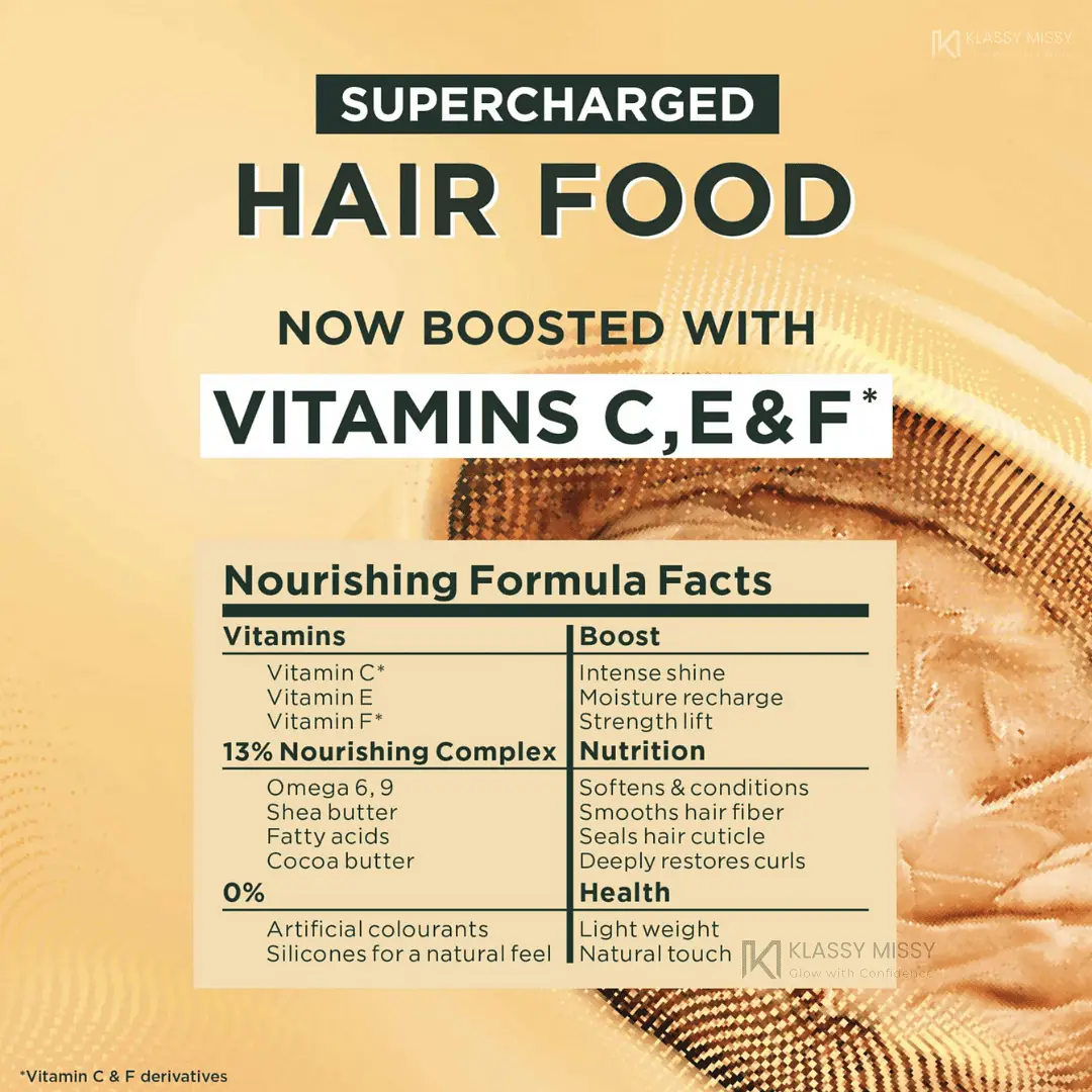 Garnier Cocoa Butter Super Charged Hair Food Mask 400ml