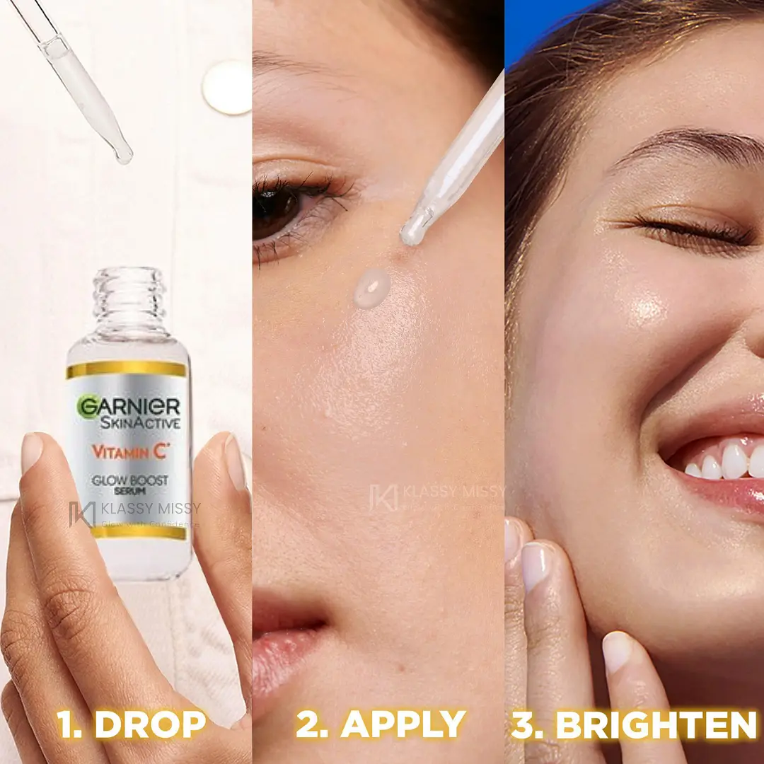 Garnier SkinActive Vitamin C Glow Boost Serum for Tired and Dull Skin 30ml