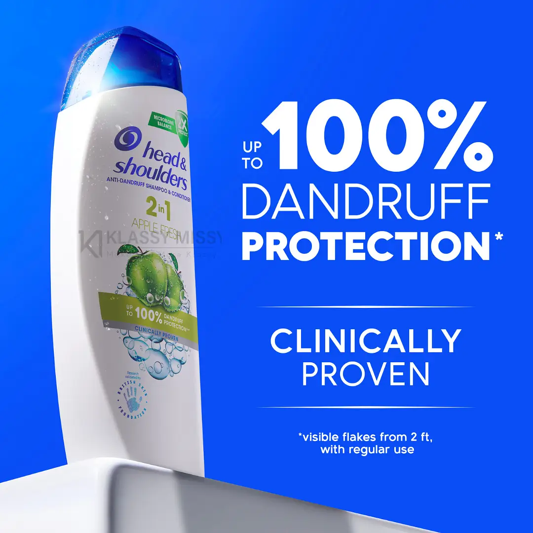 Head & Shoulders 2 in 1 Apple Fresh Anti-dandruff Shampoo 330ml