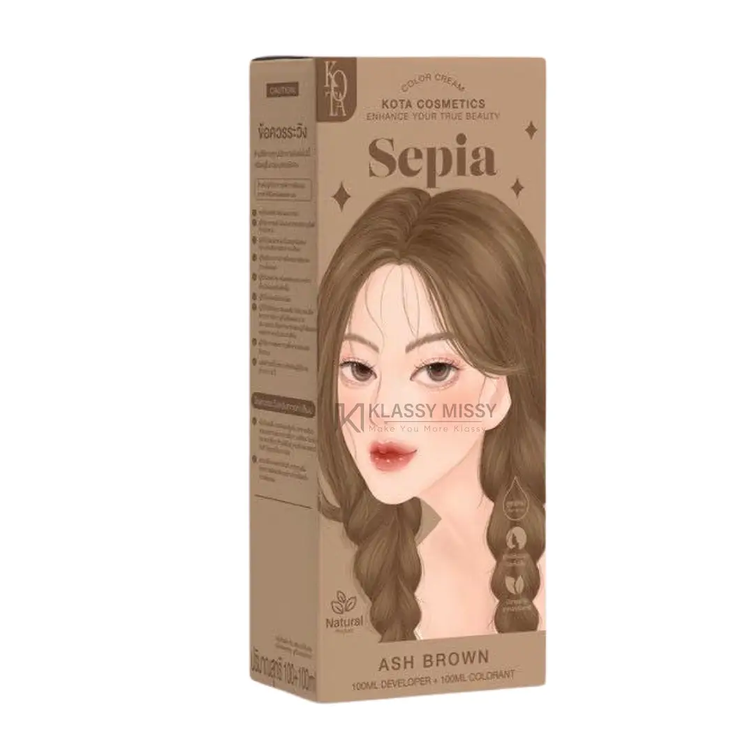 Kota Cosmetics Hair Color Cream - Sepia - Ash Brown
