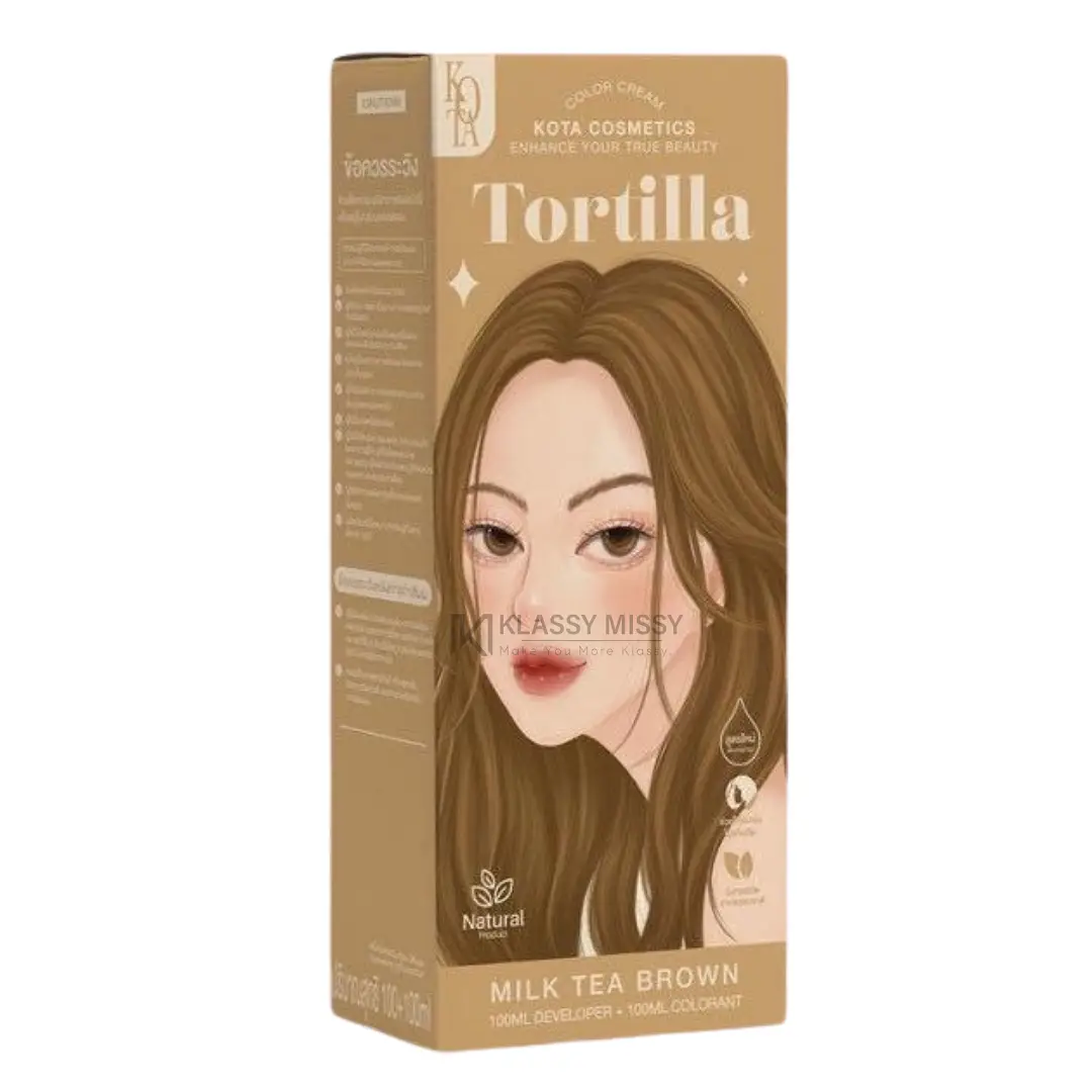 Kota Cosmetics Hair Color Cream Tortilla - Milk Tea Brown