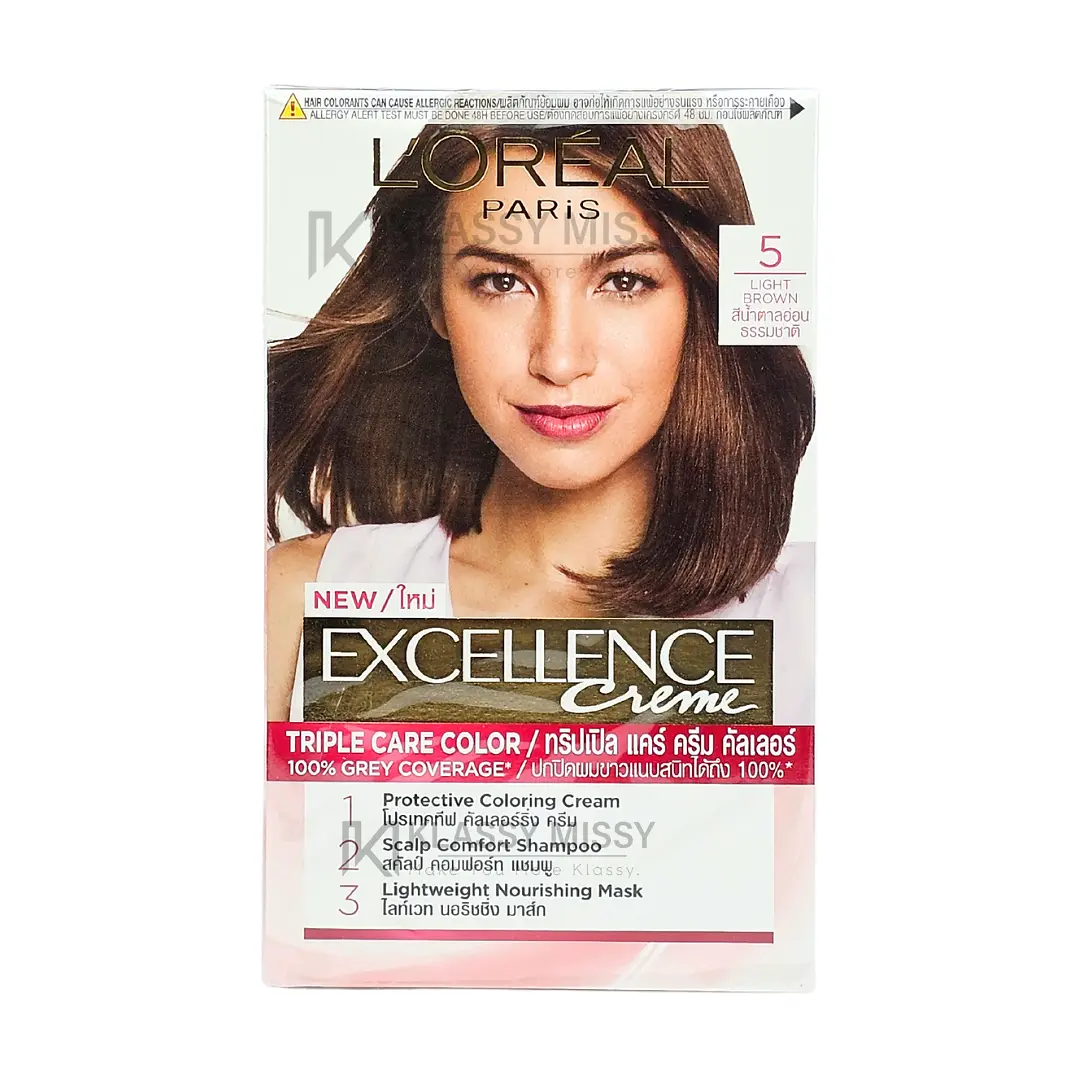 L'Oréal Excellence Crème Permanent Hair Color 5 Light Brown