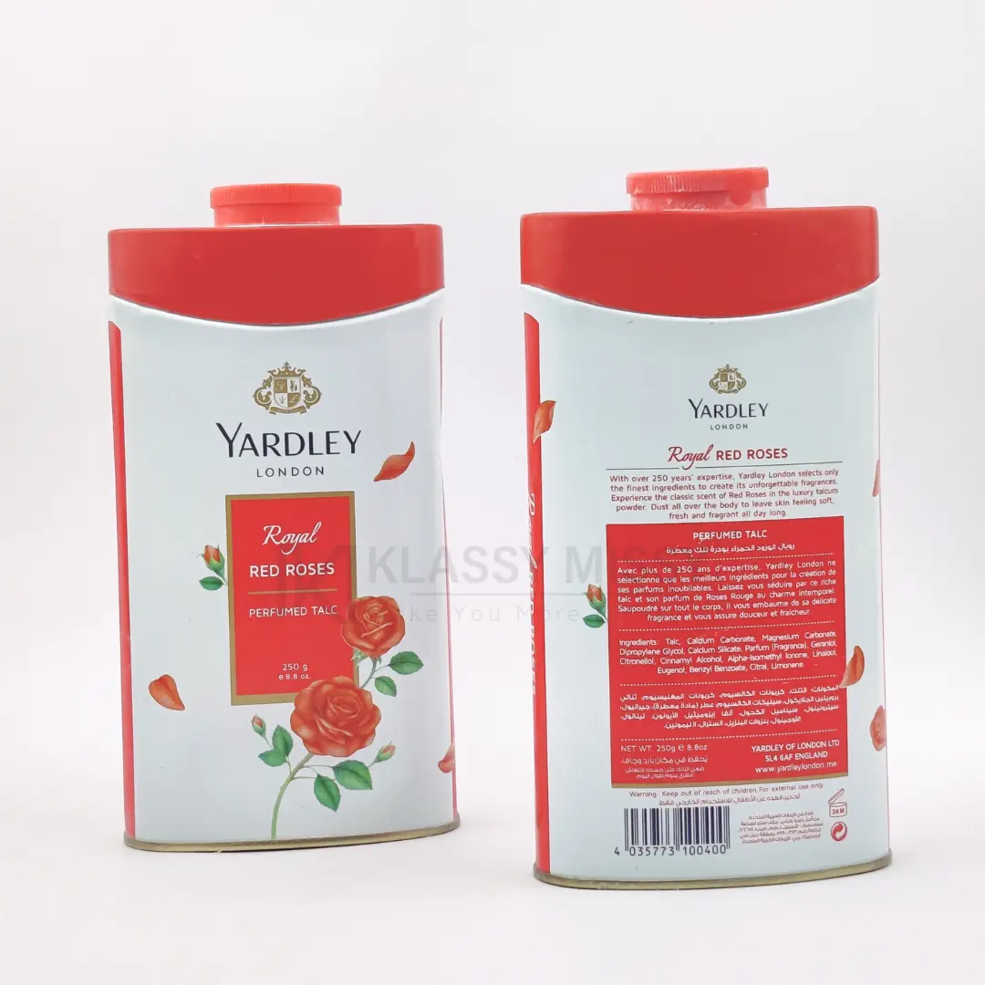 Yardley London Royal Red Roses Perfumed Talc 250g