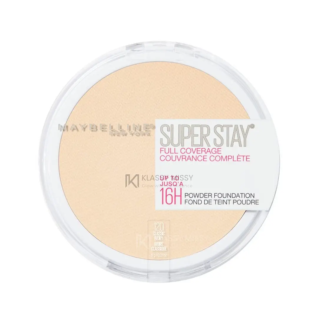 Maybelline Super Stay® Full Coverage Powder Foundation 6g - 120 Classic ...