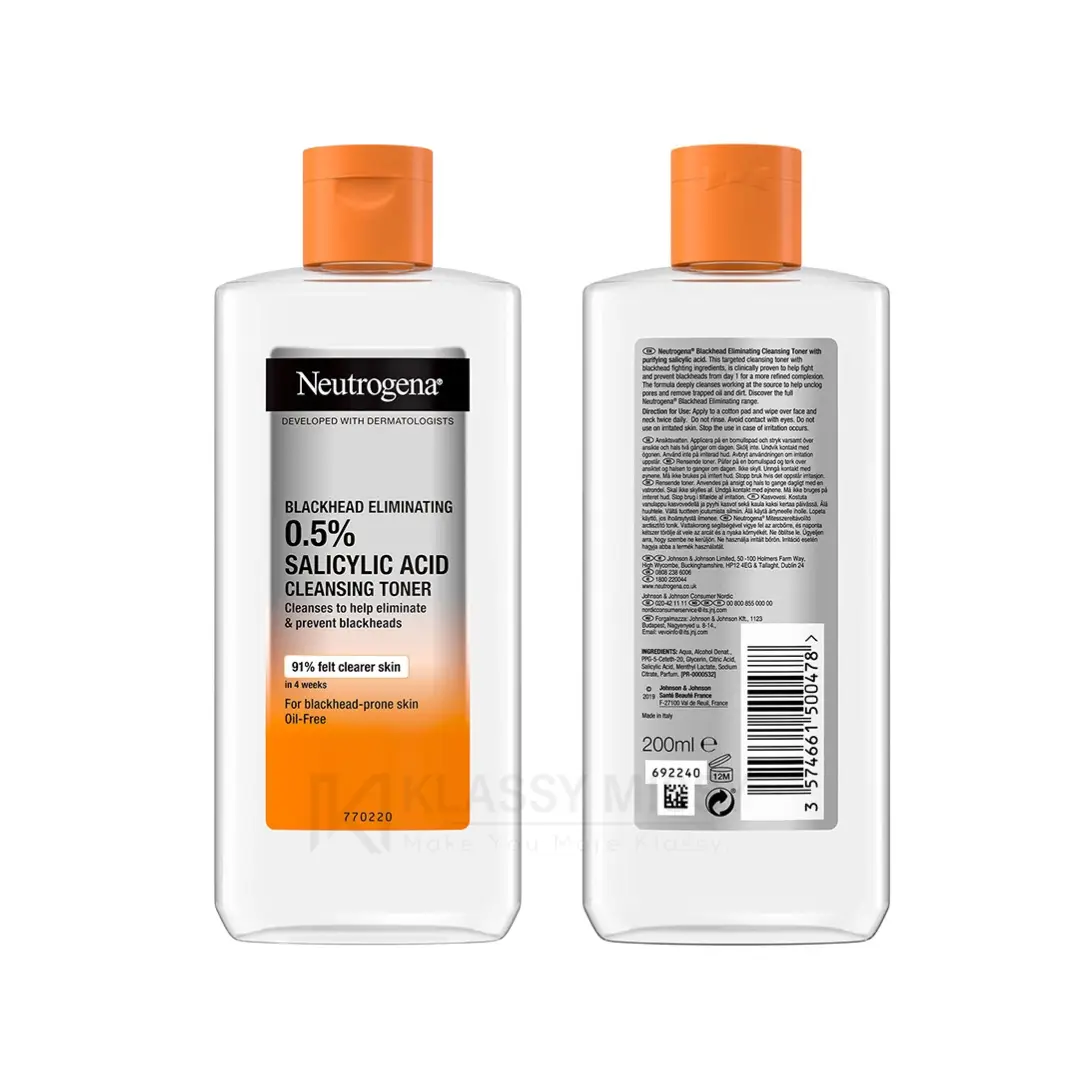 Neutrogena® Blackhead Eliminating 0.5% Salicylic Acid Toner