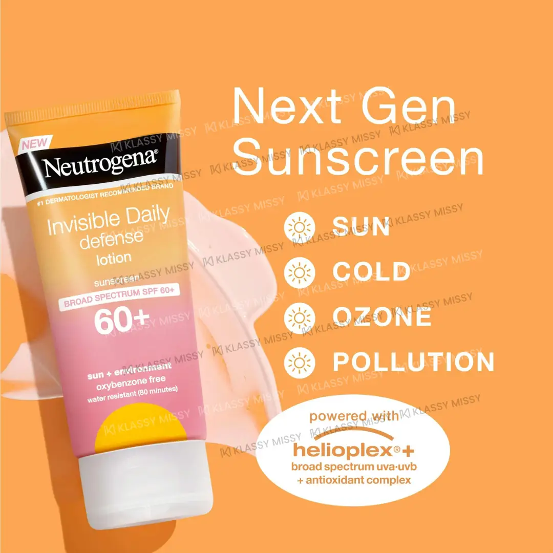 NEUTROGENA Invisible Daily Defense Sunscreen Lotion SPF 60+