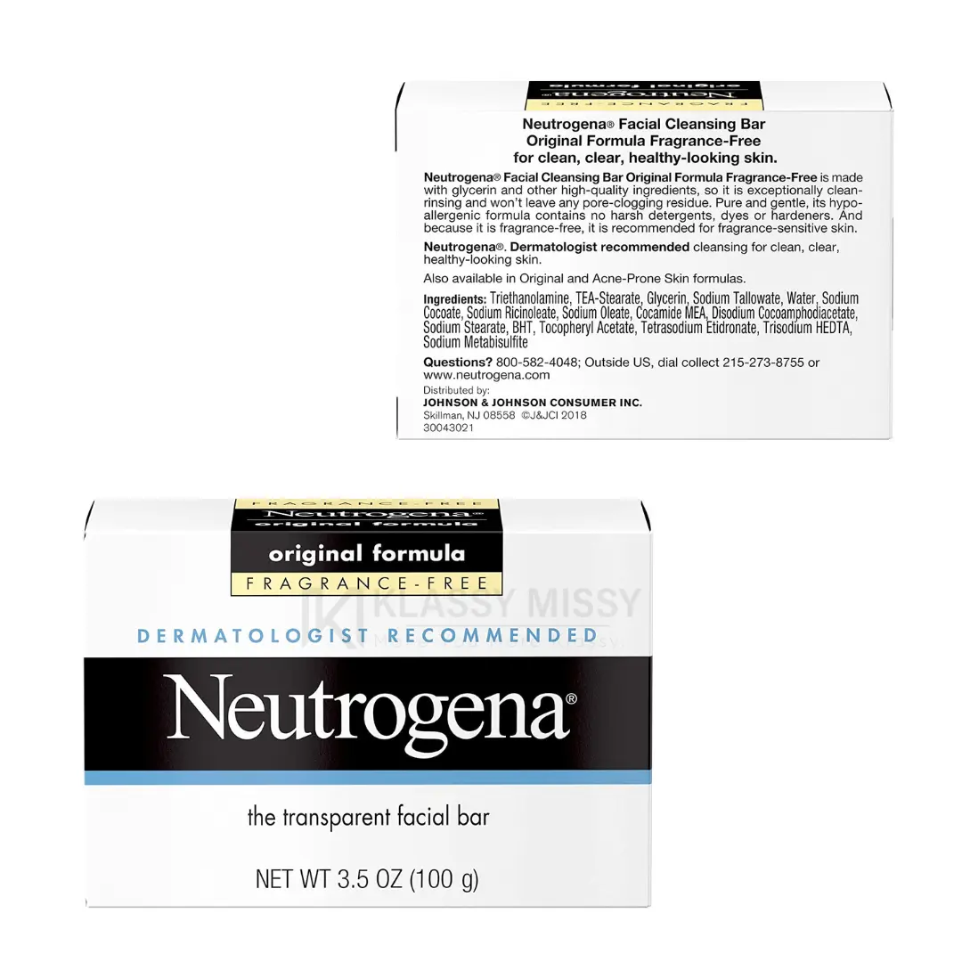 Neutrogena Original The Transparent Facial Cleansing Bar