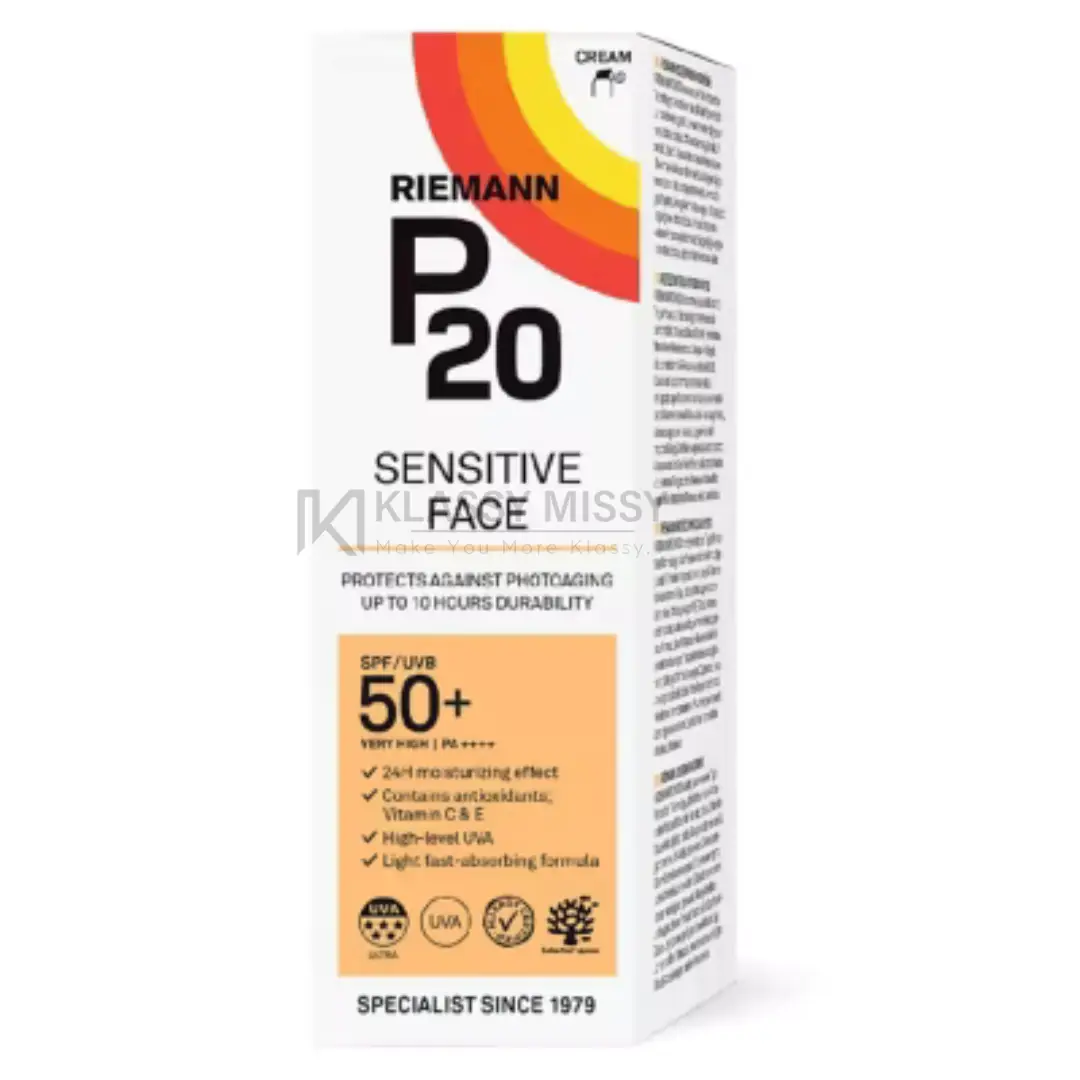 Riemann P20 Sensitive Face SPF50+ Suncream 50g