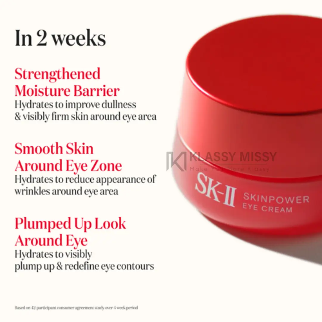 SK-II SKINPOWER Eye Cream 0.4oz | KlassyMissy