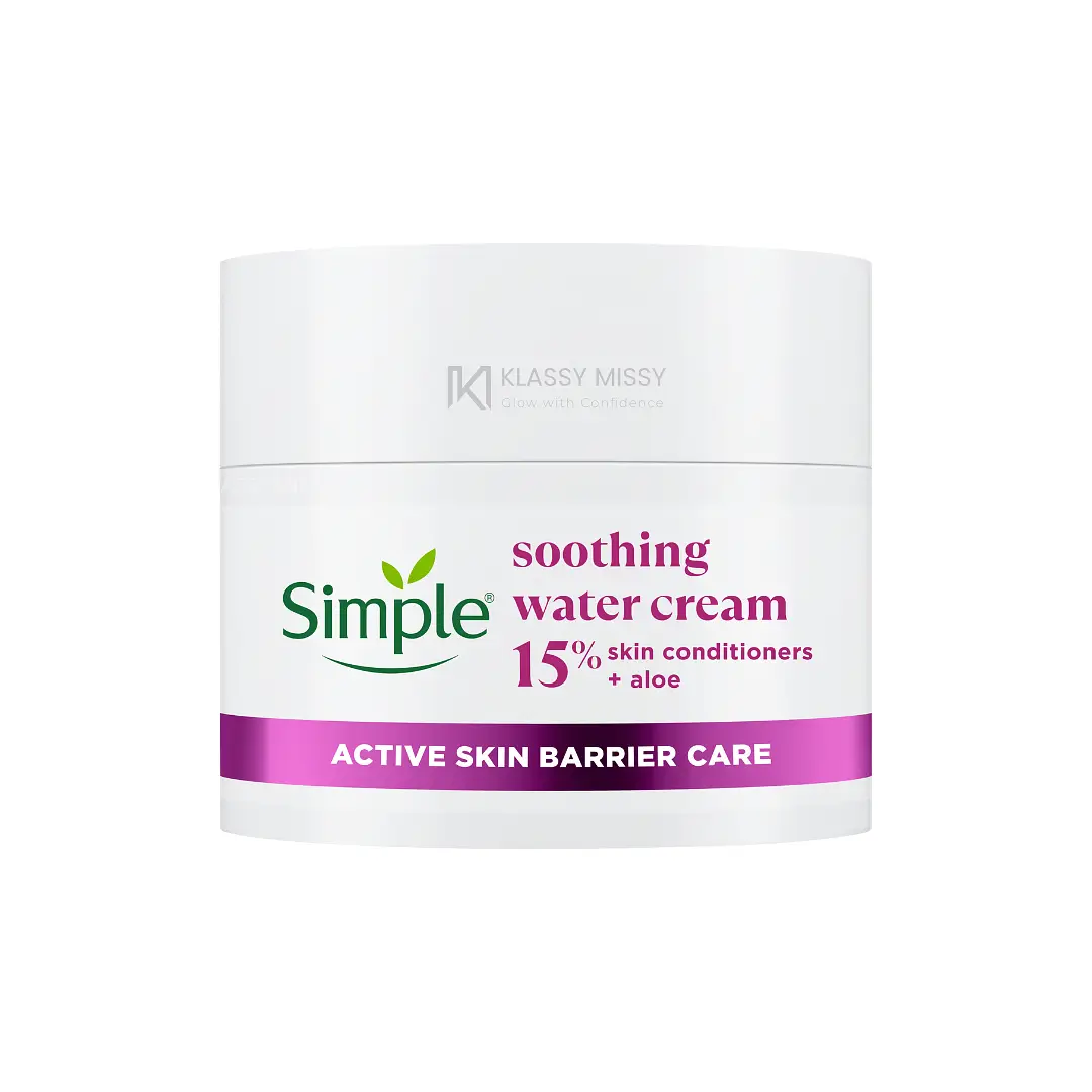 Simple Soothing Water Cream with 15% Skin Conditioners Aloe