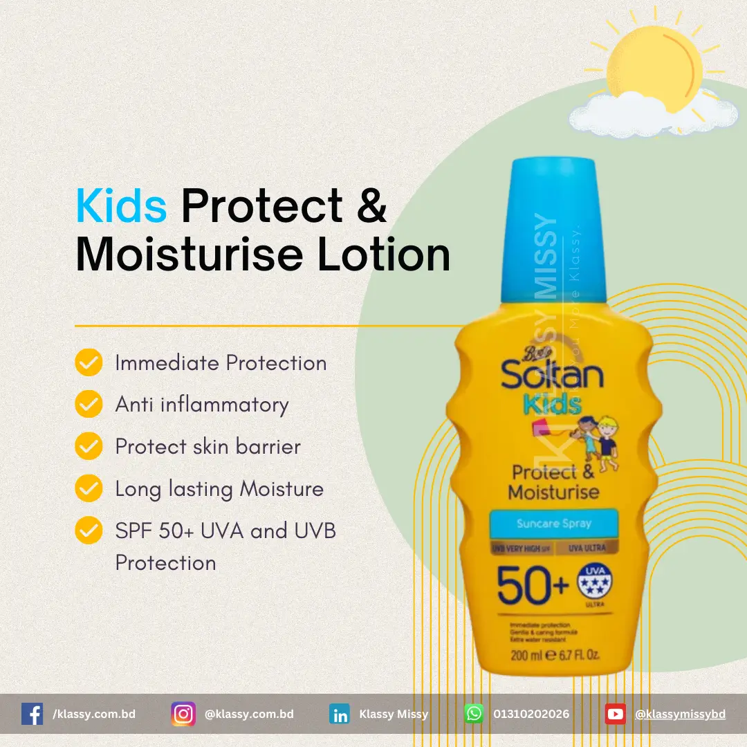 Soltan Kids Protect & Moisturise Spray SPF50+ 200ml