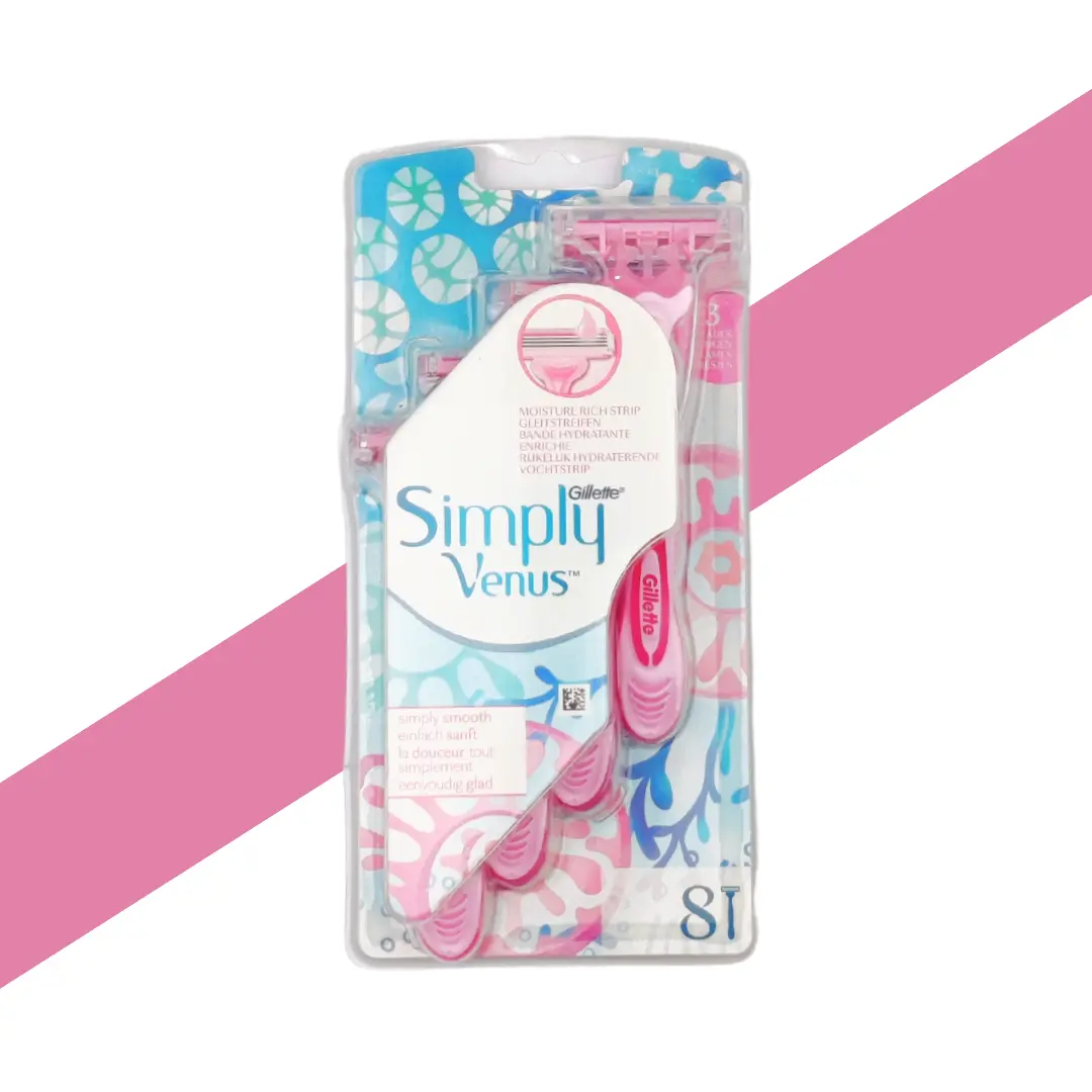 Gillette Venus Simply Smooth Razors 8 pc Pack