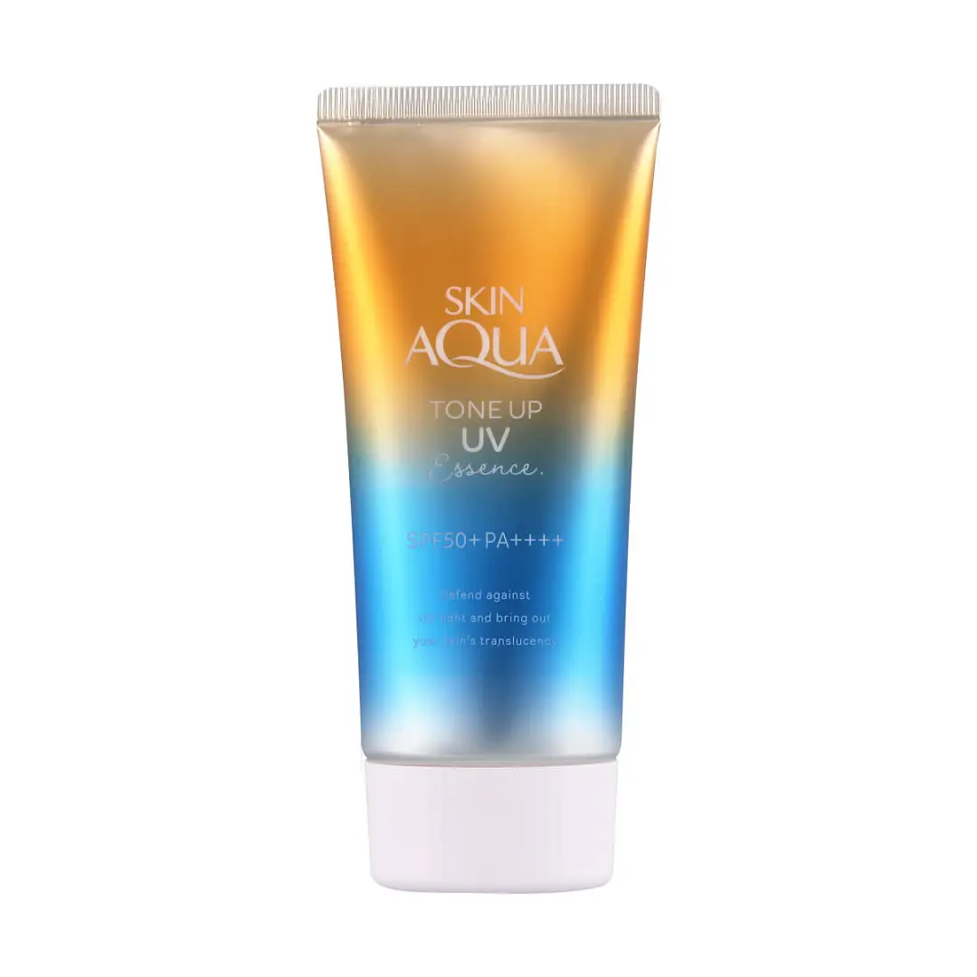 Rohto Skin Aqua Tone Up UV Essence Latte Beige SPF50+ PA++++ 80g