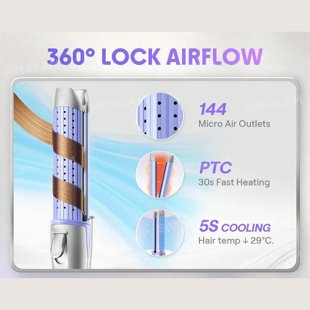 SHEGLAM Cool Lock Airflow Styler - UK Plug 1''/25mm