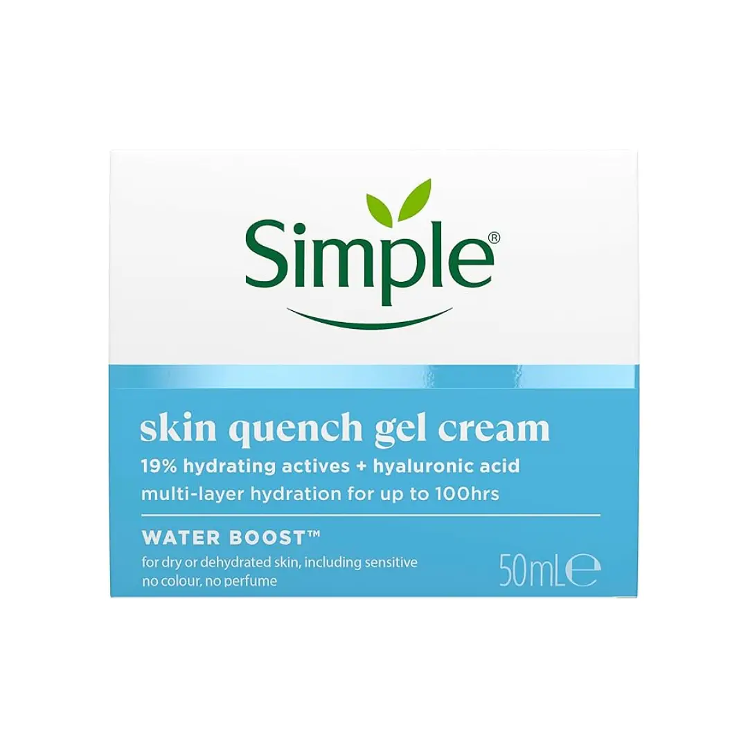 Simple Water Boost Skin Quench Gel Cream with Hyaluronic Acid 50ml