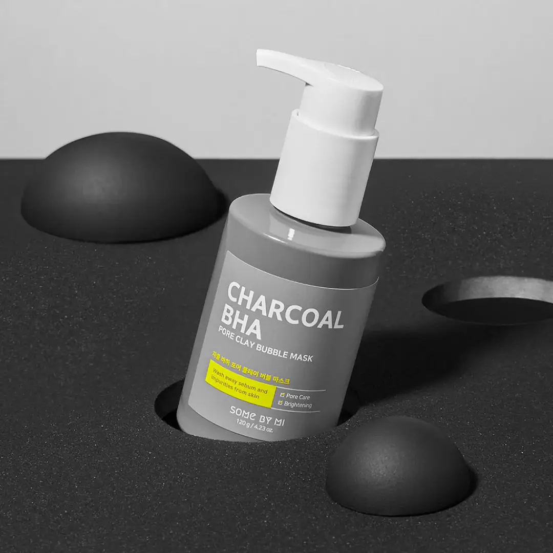 SOME BY MI Charcoal BHA Pore Clay Bubble Mask 120g
