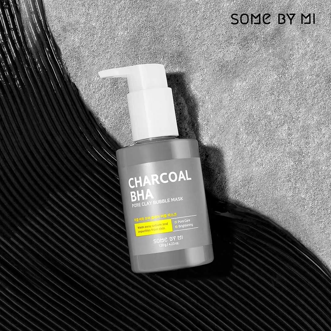 SOME BY MI Charcoal BHA Pore Clay Bubble Mask 120g