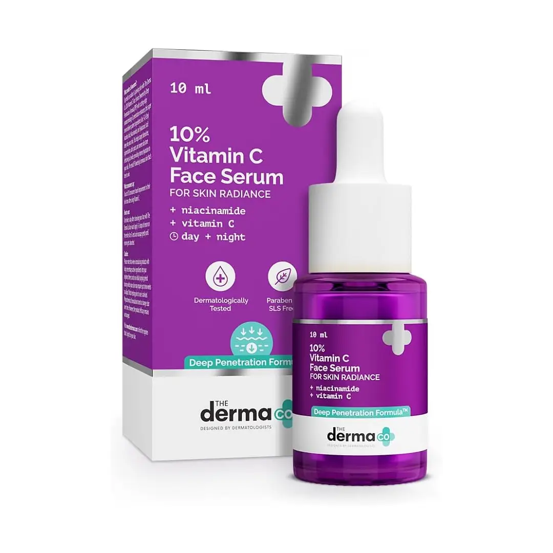 The Derma co 10% Vitamin C Face Serum for Skin Radiance 10ml